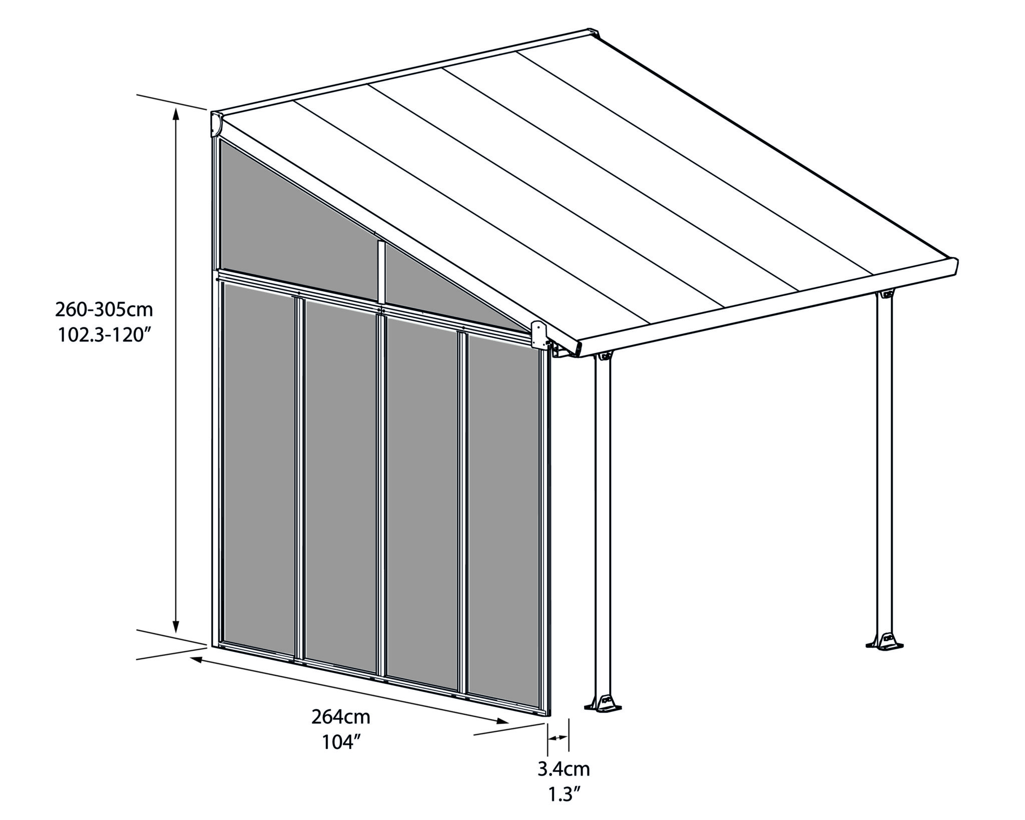 Side Wall for Patio Cover | Pergola | Verandah » Tip Top Yards