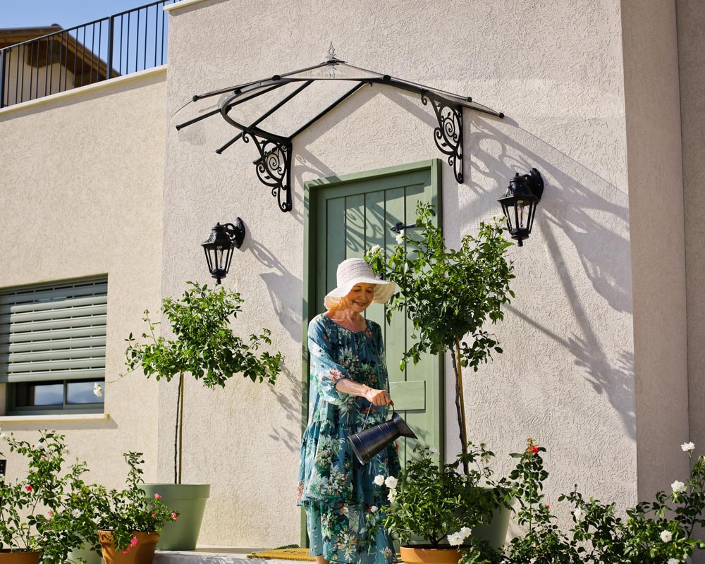 Lily Door Awning | DIY Awning Kit from Palram » Tip Top Yards