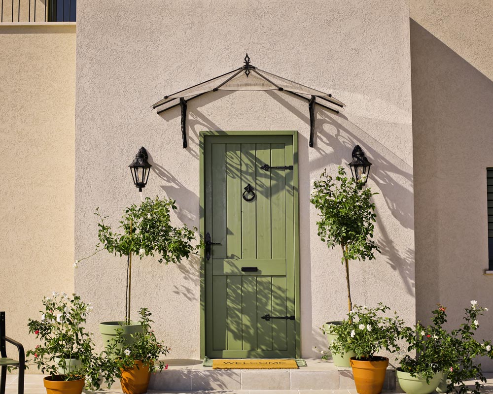 Lily Door Awning | DIY Awning Kit from Palram » Tip Top Yards