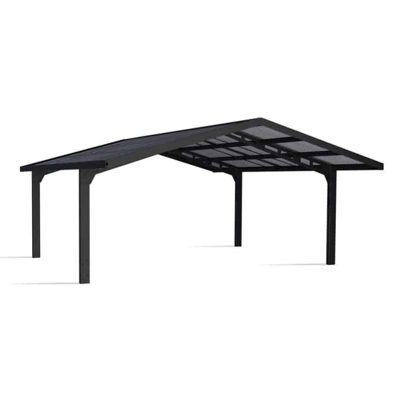 Sydney Wave Black 5.7x5.8m Double Carport | Carport Kit » Tip Top Yards ...